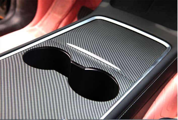 Model Y Carbon Fibre Design Center Console Wrap - Tesla Market